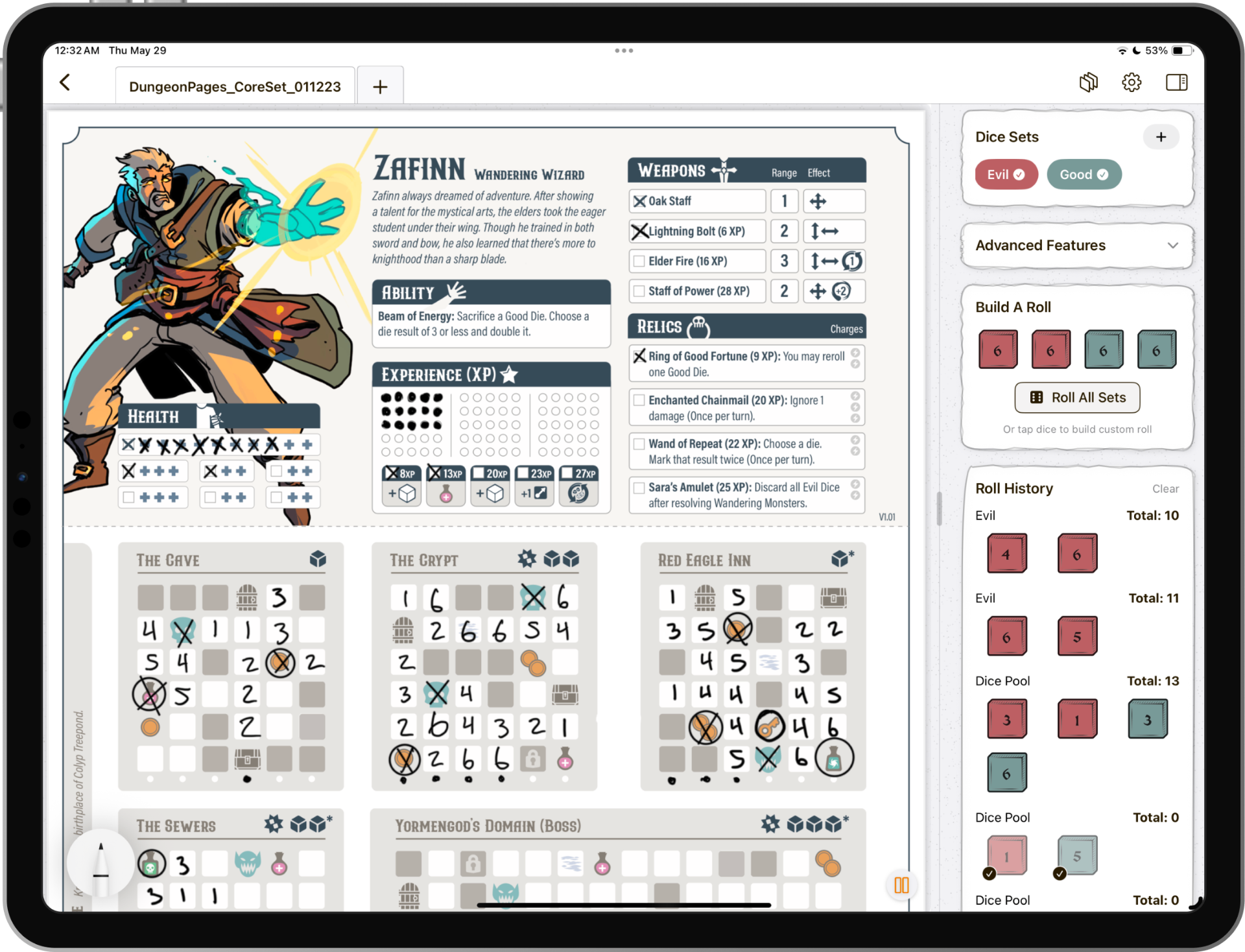 Roll N' Write - Print & Play Games on iPad